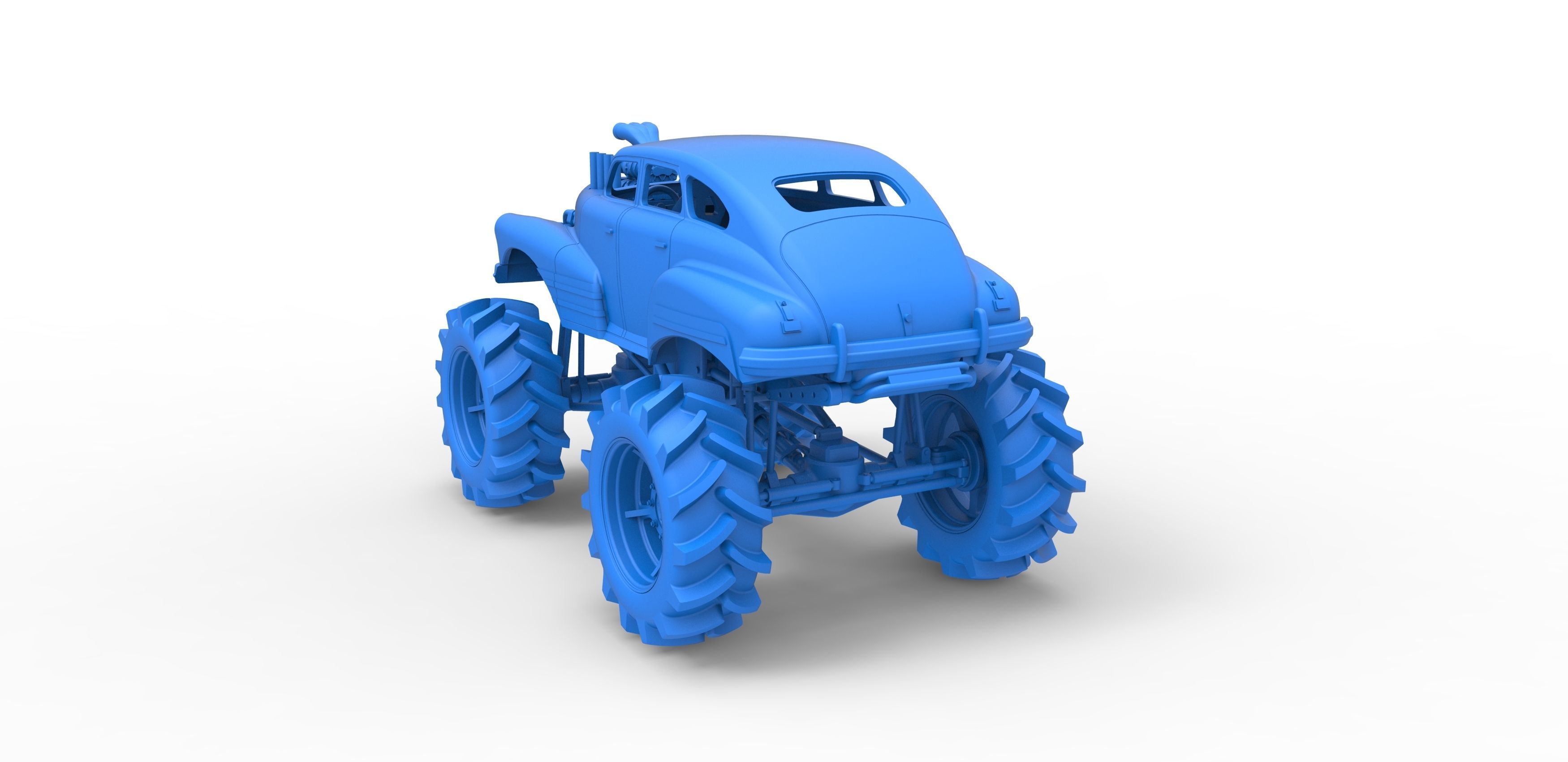 Diecast Mud truck 3 Scale 1 to 25 3D model 3D printable | CGTrader
