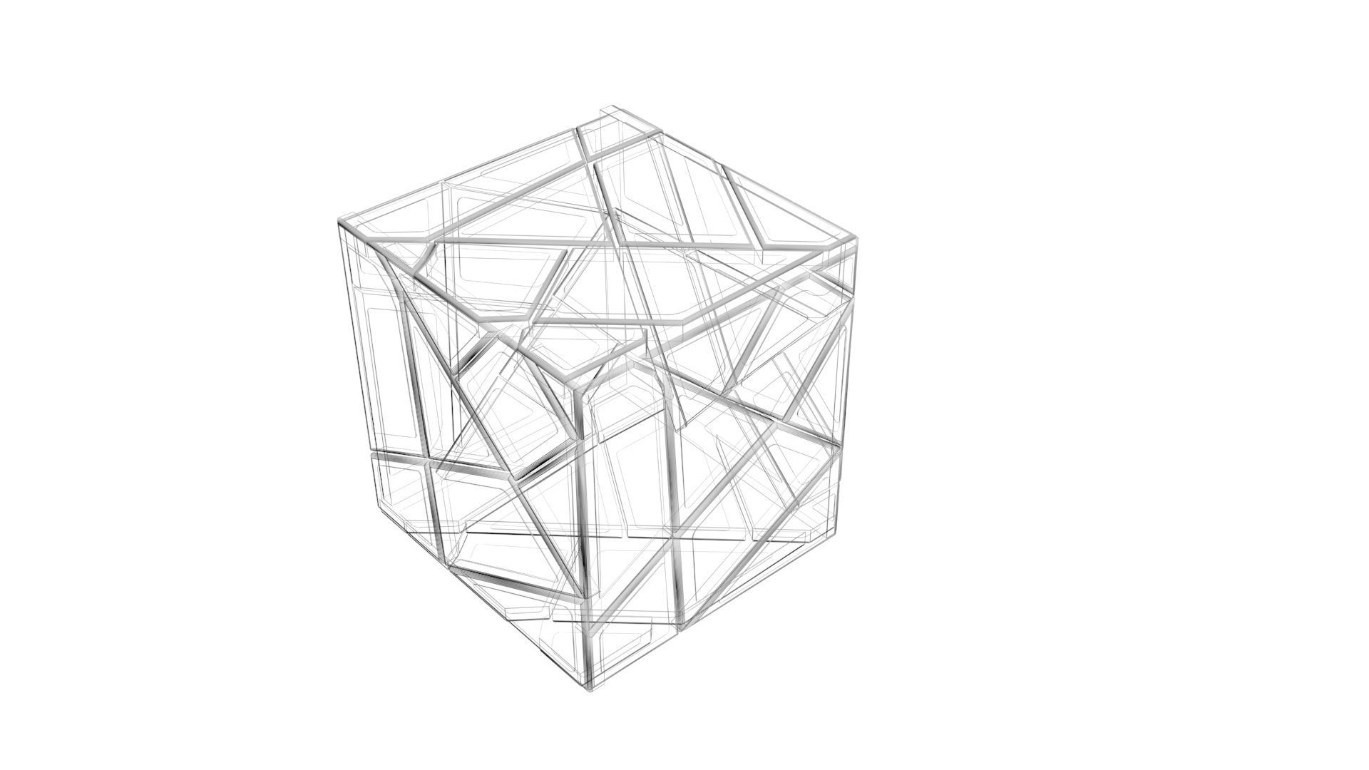 Ghost Cube 3D model | CGTrader