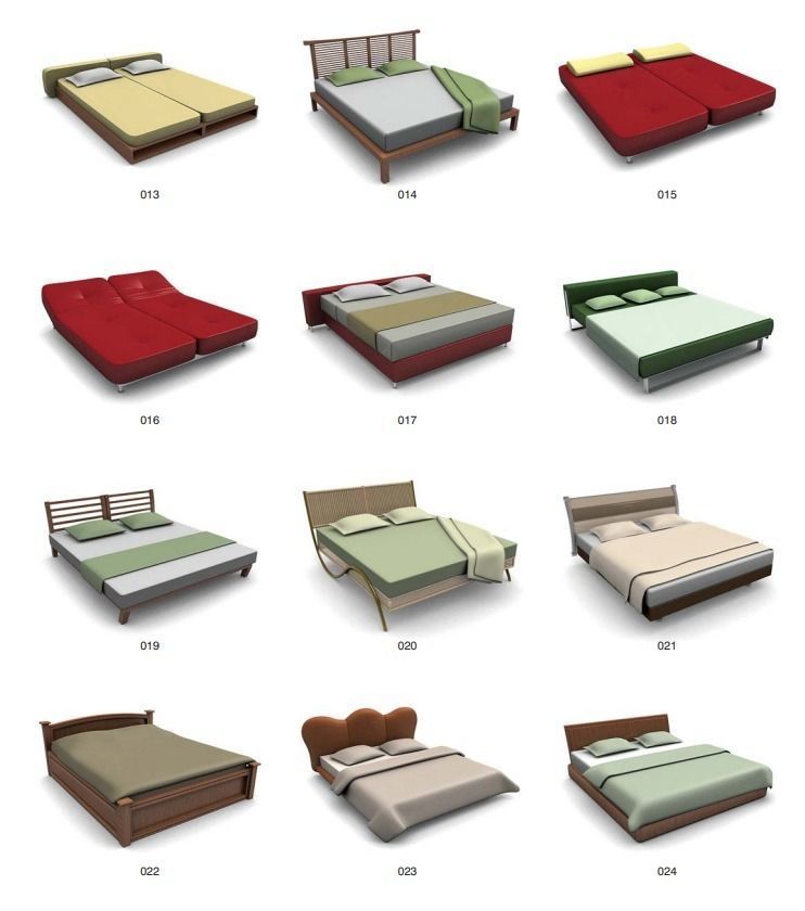 Bed Collection of 100 beds 3d model 3D model | CGTrader