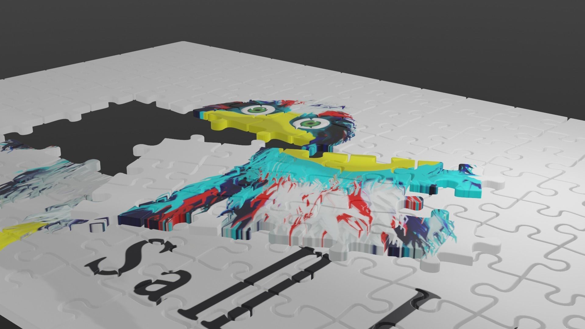 puzzle with your image texture unwrapped 3D model | CGTrader