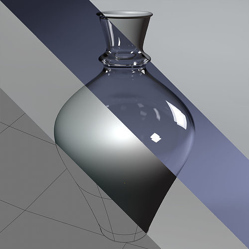 Glass Bottle lowpoly free VR / AR / low-poly 3D model | CGTrader