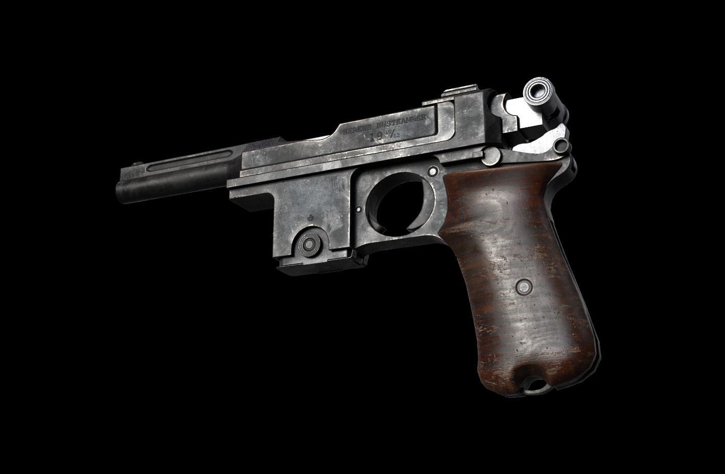 3D model Bergman 1910-21 - Low-poly 3D model PBR Low-poly 3D model VR ...