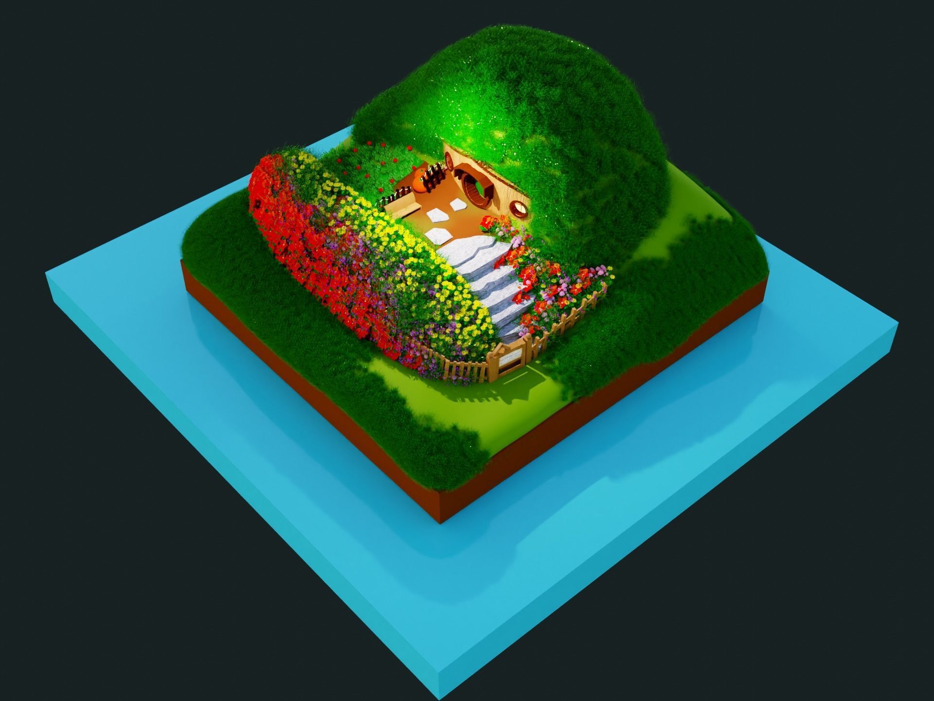 Hobbit House 3D model | CGTrader