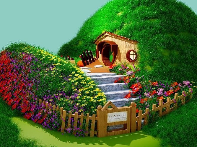 Hobbit House 3D model | CGTrader