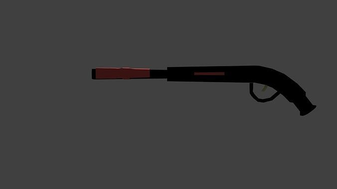 Shotgun Model with bullet free 3D model animated | CGTrader