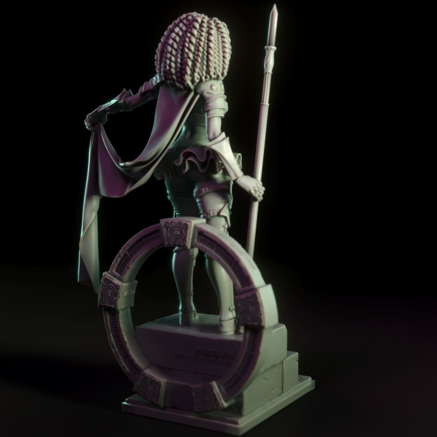 Iza - Female knight 3D model 3D printable | CGTrader