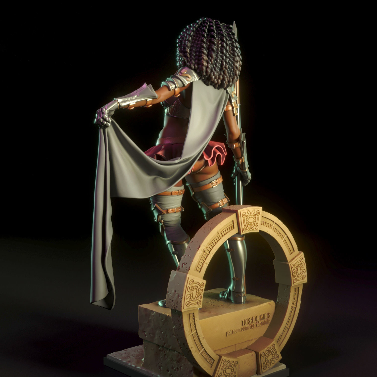 Iza - Female knight 3D model 3D printable | CGTrader