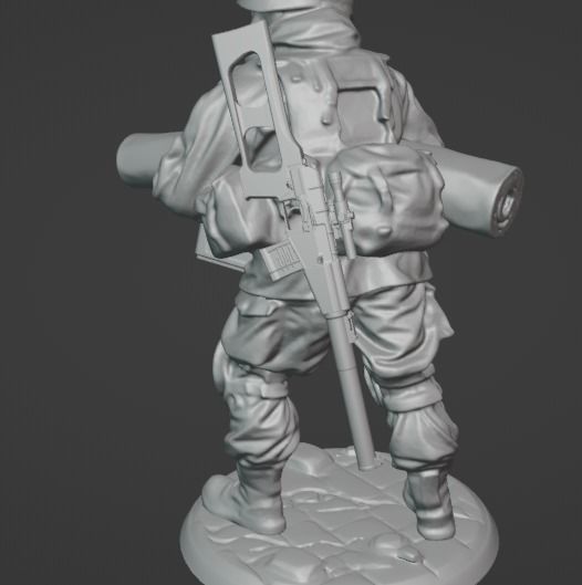Soldier pig dog marauder holding stollen goods 3D model 3D printable ...