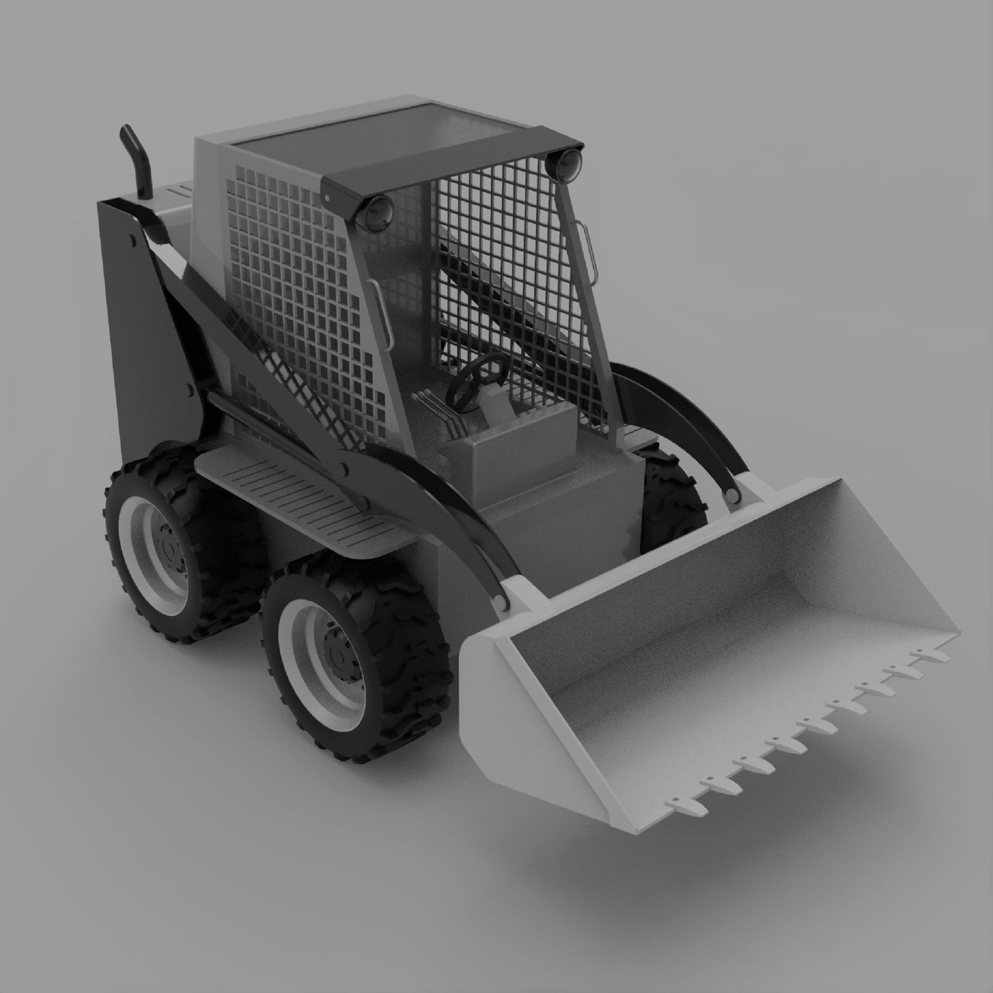 3D model Front Loader VR / AR / low-poly | CGTrader