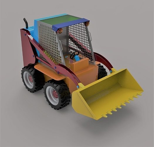3D model Front Loader VR / AR / low-poly | CGTrader