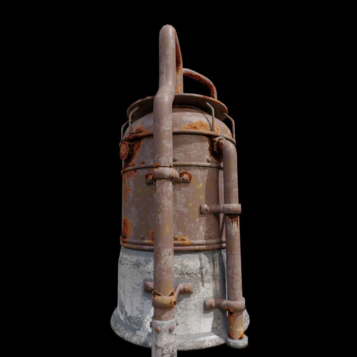 Rusted Metal Silo 3D model | CGTrader