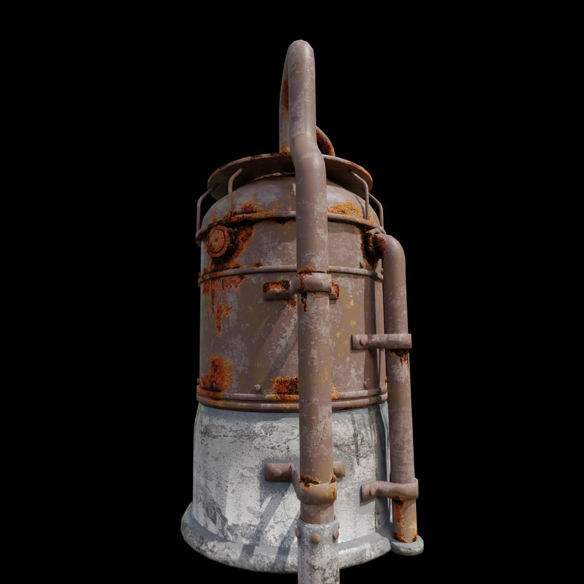 Rusted Metal Silo 3D model | CGTrader