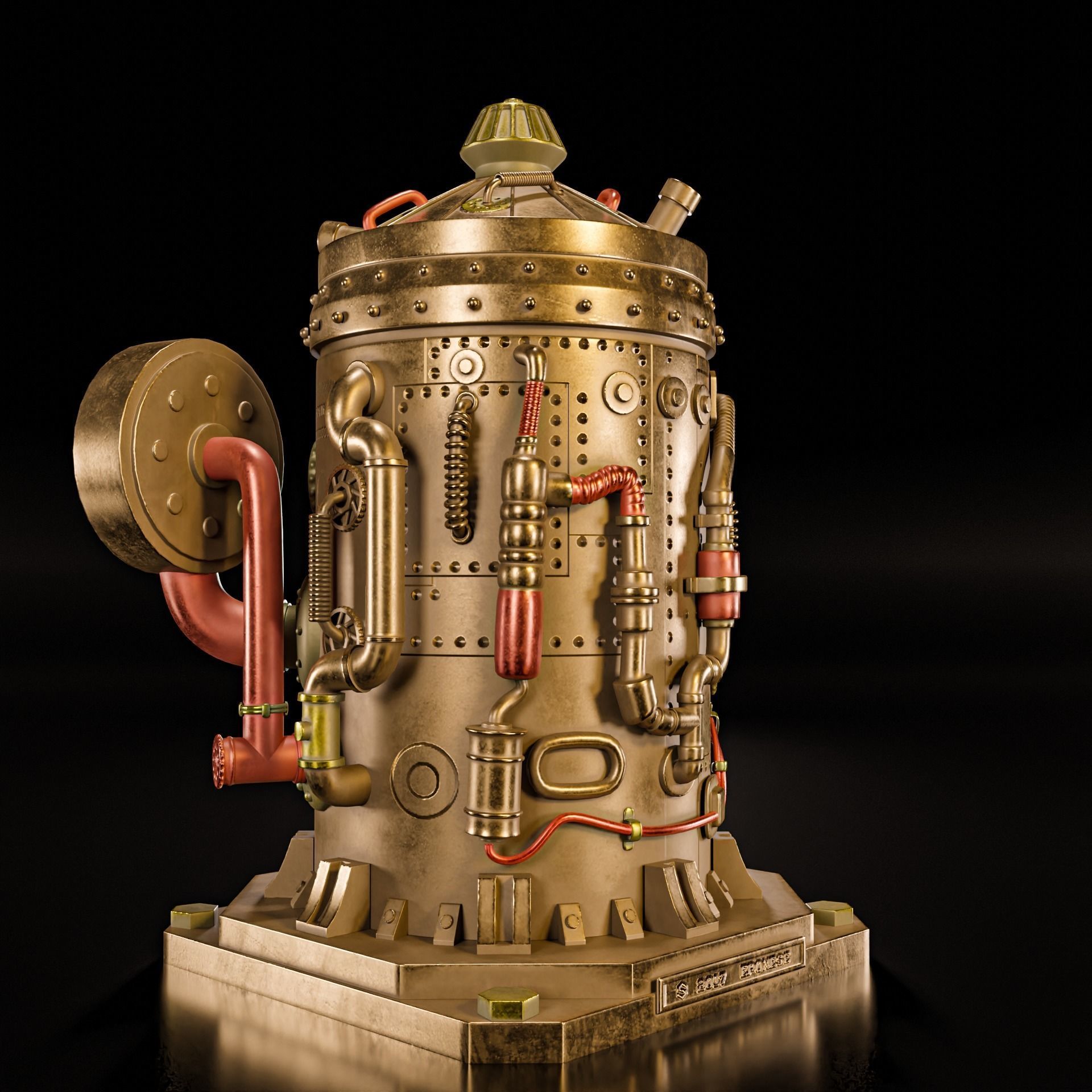 Time Displacement Capsule Clock and Pen Pot Figurine home decor 3D ...