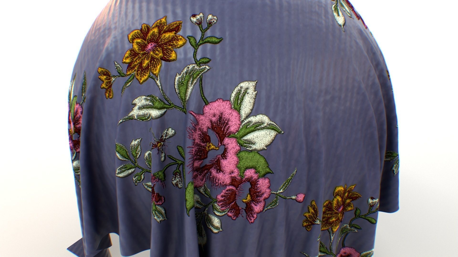 Embroidery Flower Texture for Multiple 3D Applications Texture | CGTrader