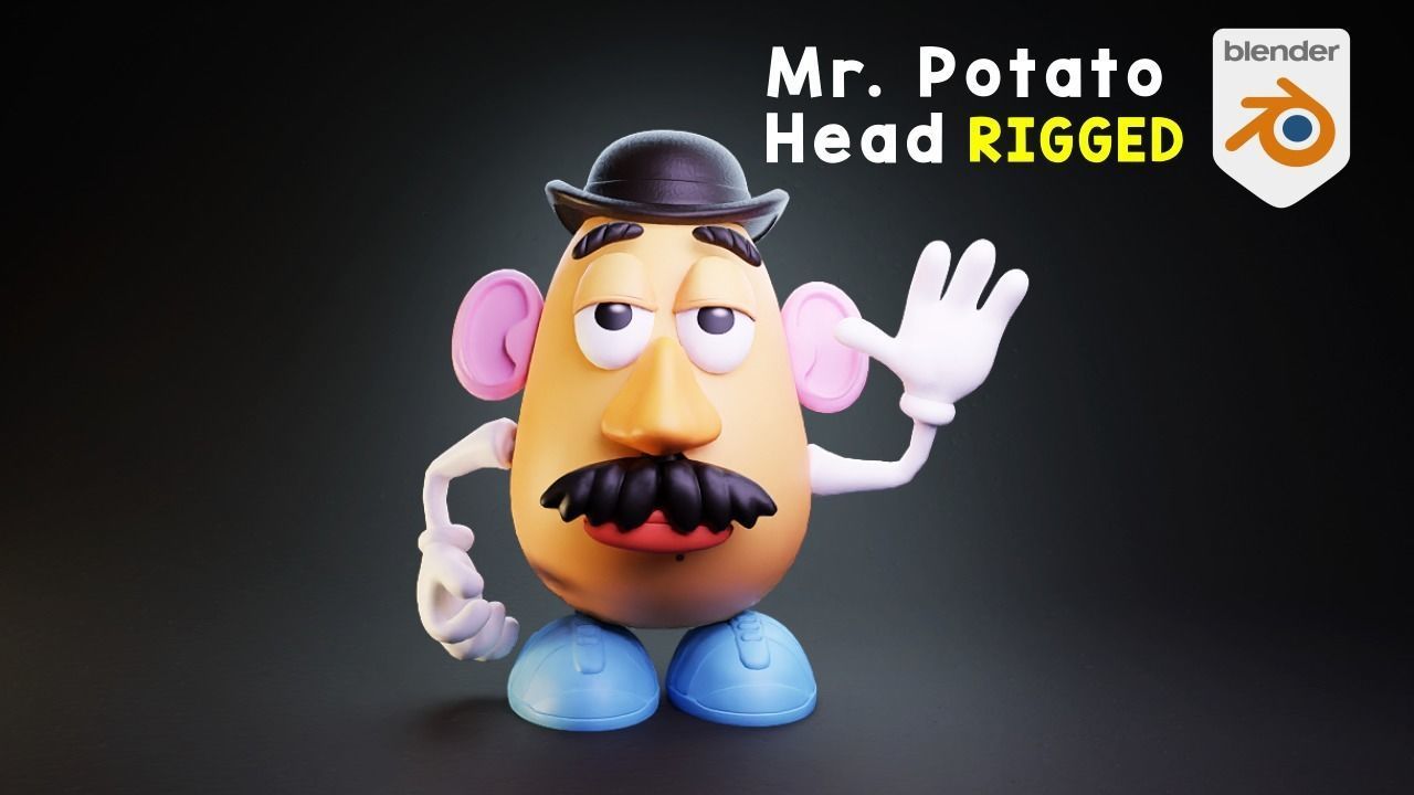 Toy story - Mr Potato Head rigged 3D model rigged | CGTrader
