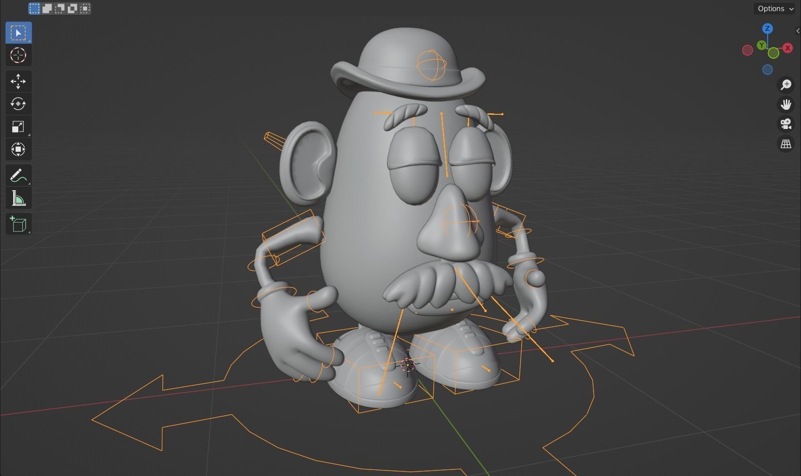 Toy story - Mr Potato Head rigged 3D model rigged | CGTrader