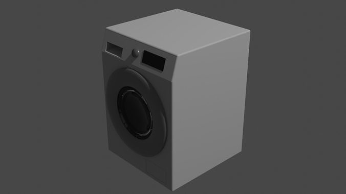 Washing machine free 3D model | CGTrader