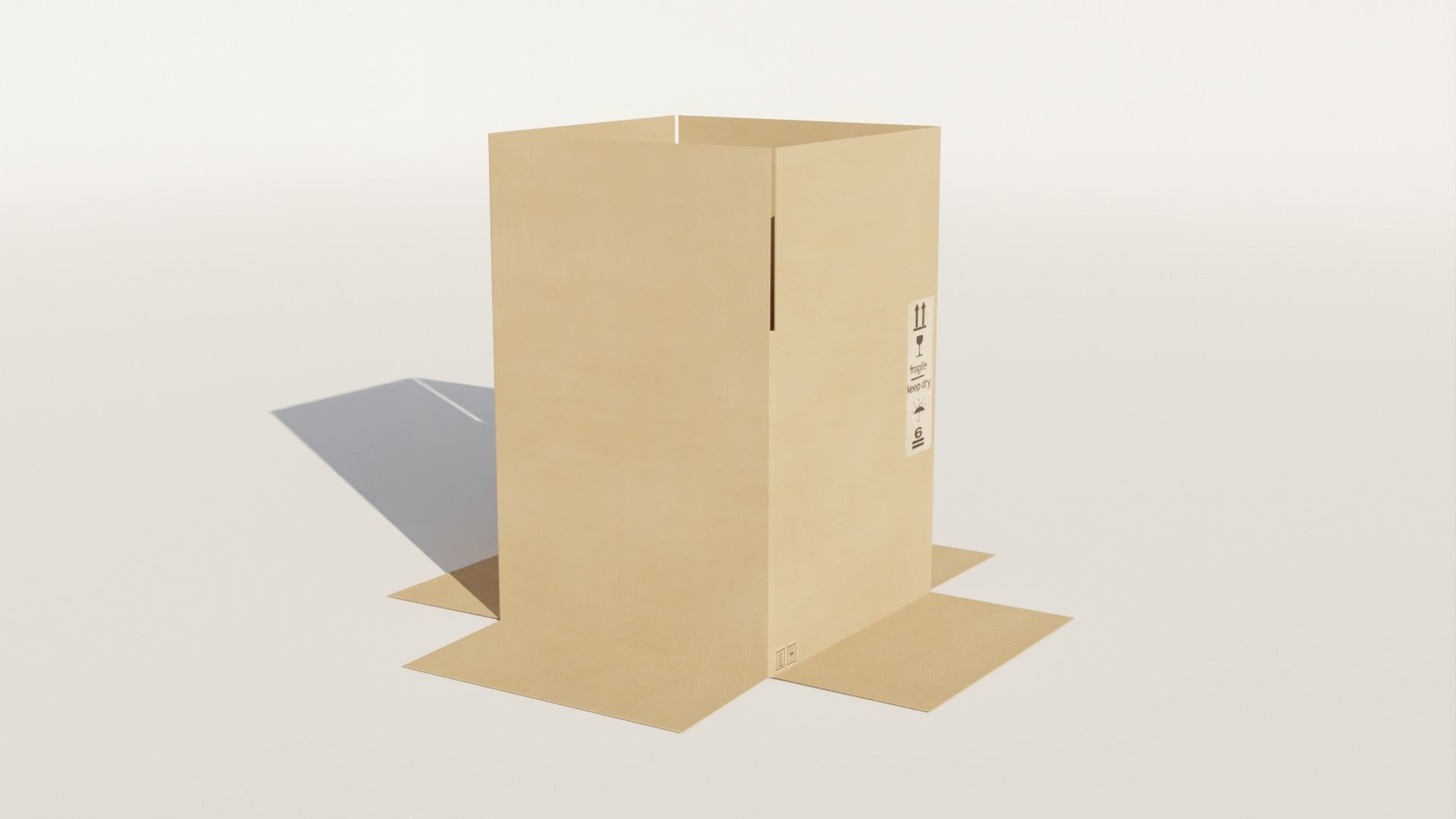 3D model Low-Poly Cardboard Boxes VR / AR / low-poly | CGTrader