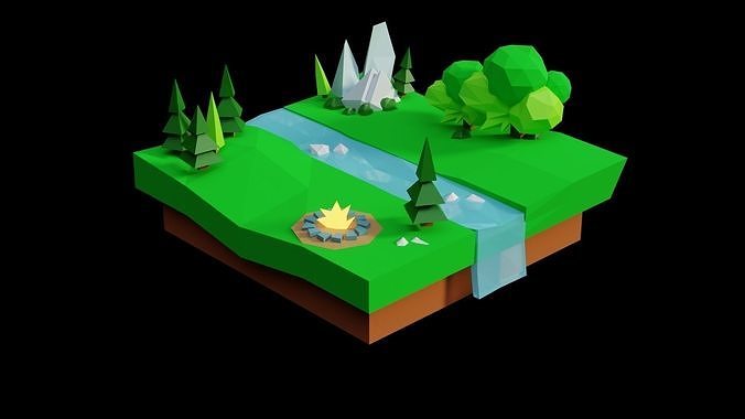 Low Poly World 3D model 3D printable | CGTrader