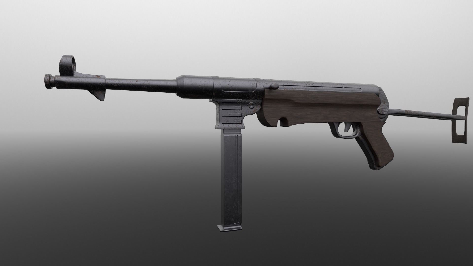 3D model MP40 World War 2 Gun VR / AR / low-poly | CGTrader
