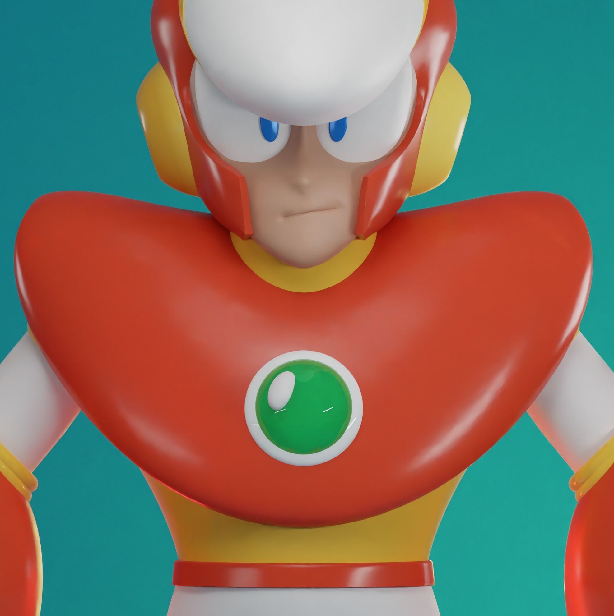 CRASH MAN rock man Megaman famicom 8bit 3D model | CGTrader
