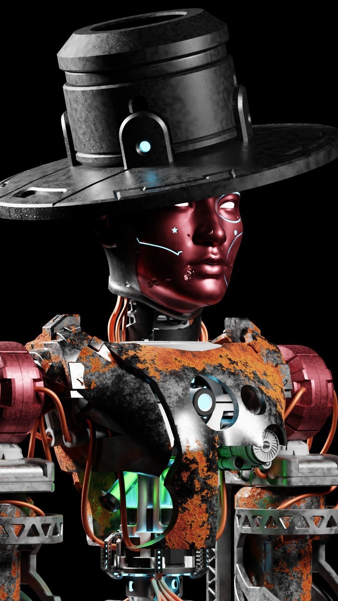 Scifi Robot Rusty 3D model | CGTrader