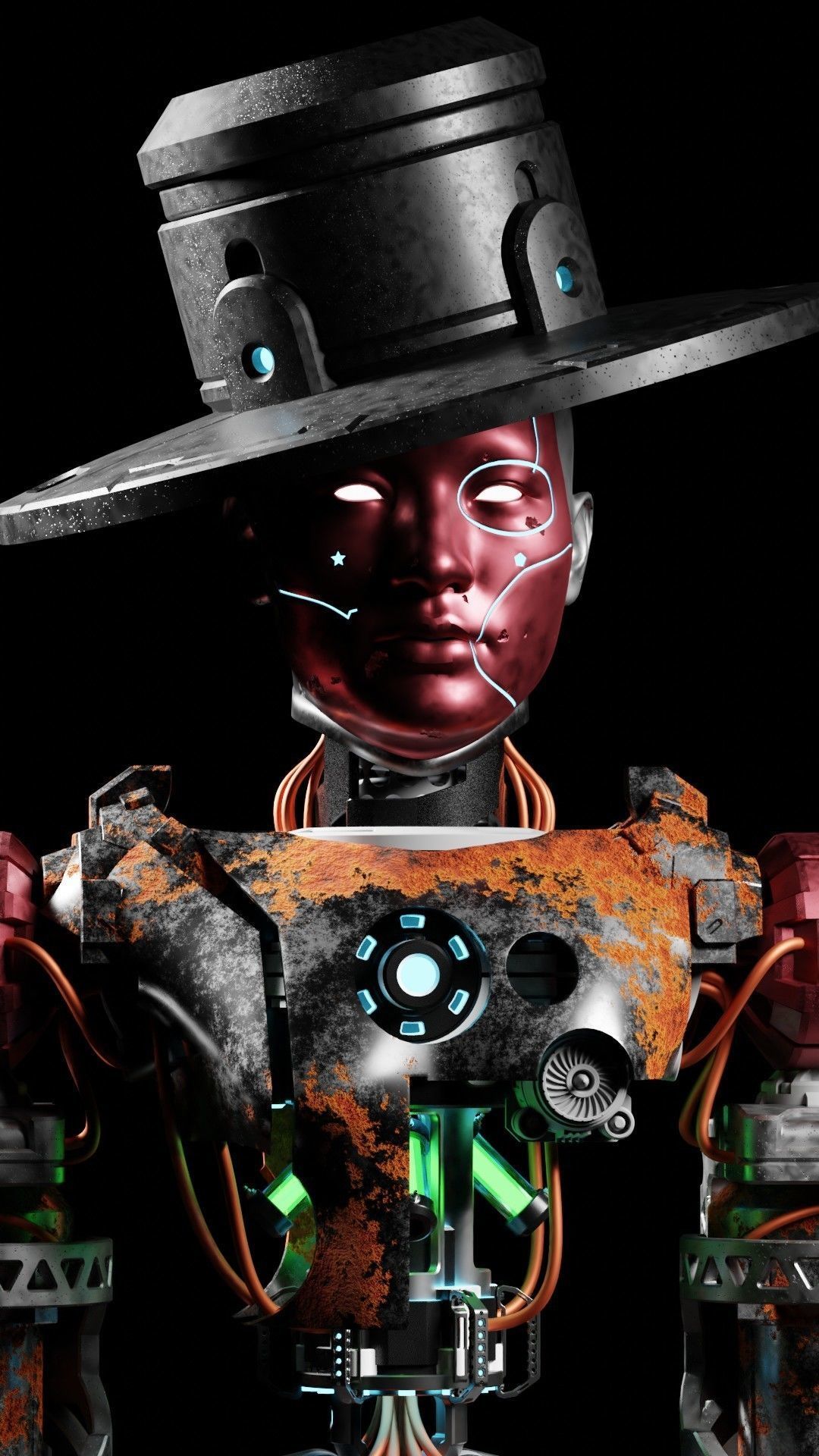 Scifi Robot Rusty 3D model | CGTrader