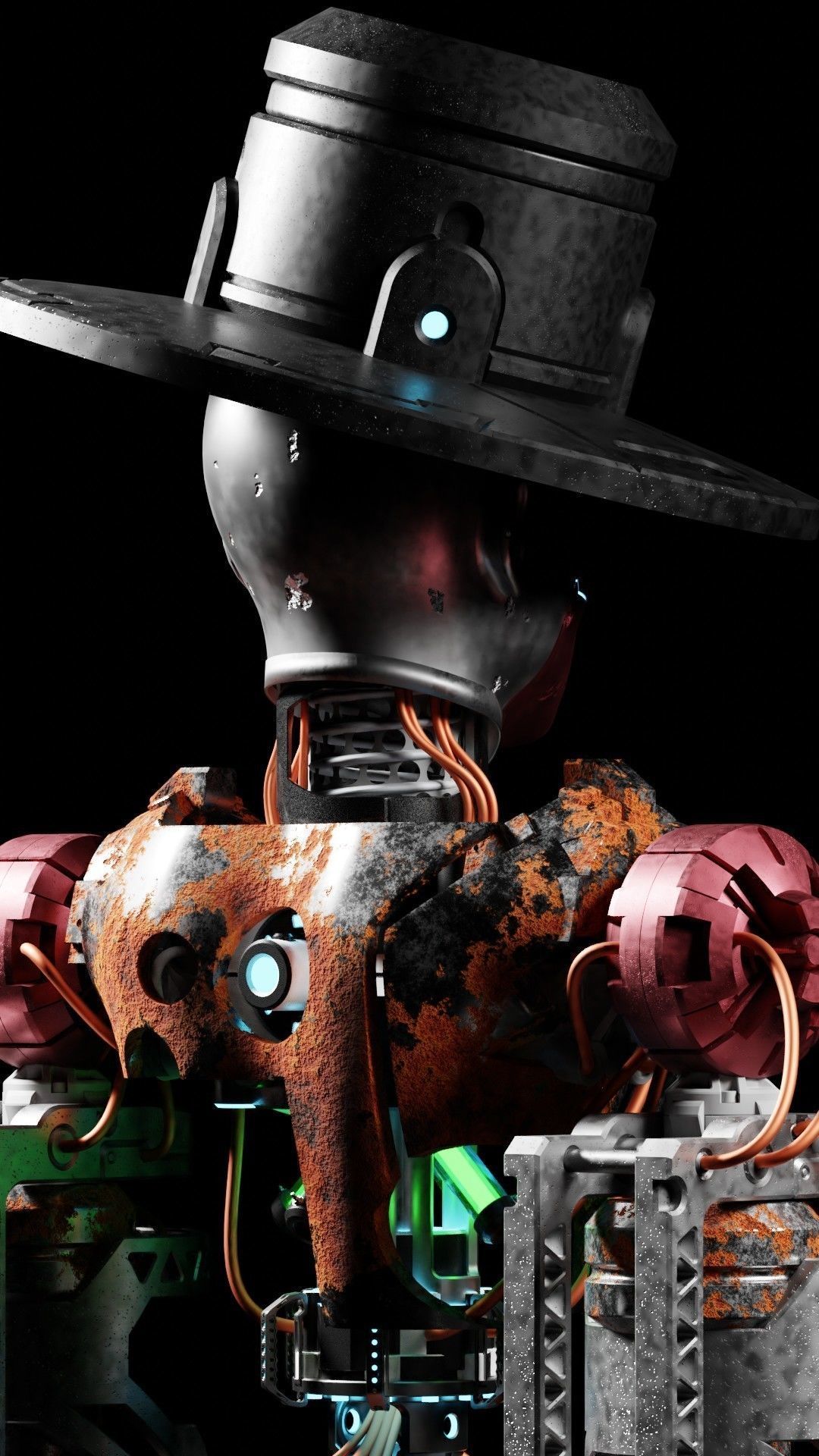 Scifi Robot Rusty 3D model | CGTrader