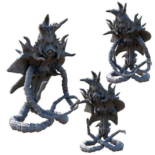 Demonic Hell Screamers Fantasy Miniatures Multiple Models 3D model 3D ...