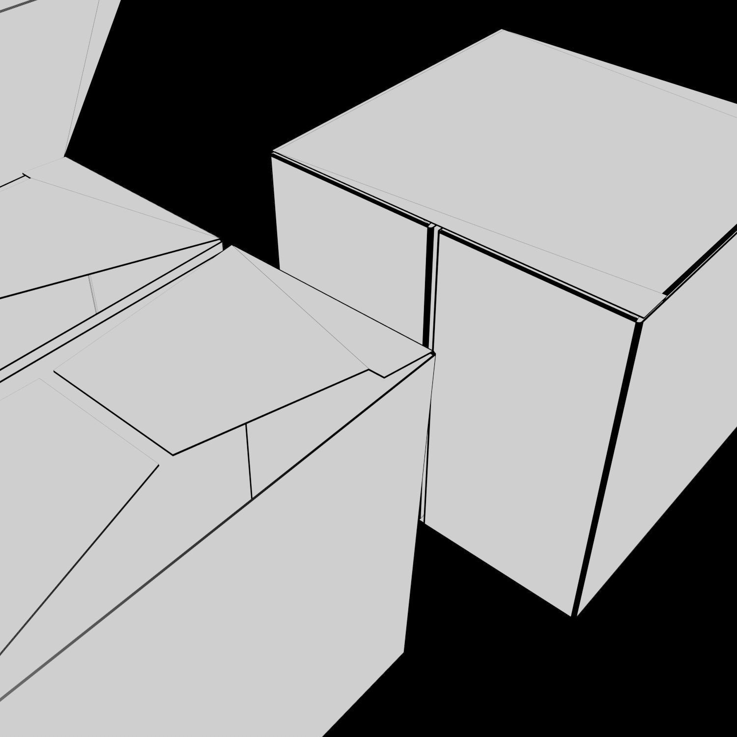 DOUBLE FOLDED BOX - Package 3D model 3D model | CGTrader