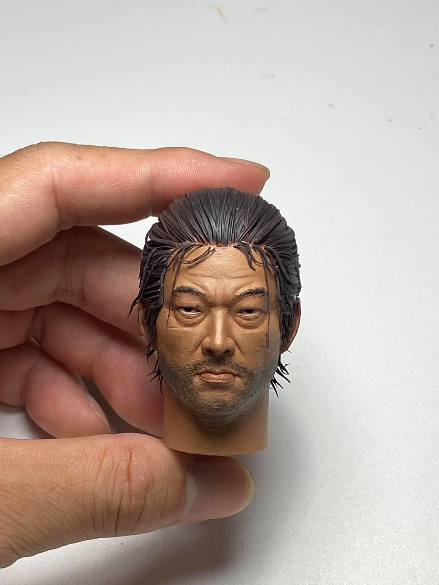sixth scale samurai head Jin Sakai 3D model 3D printable | CGTrader