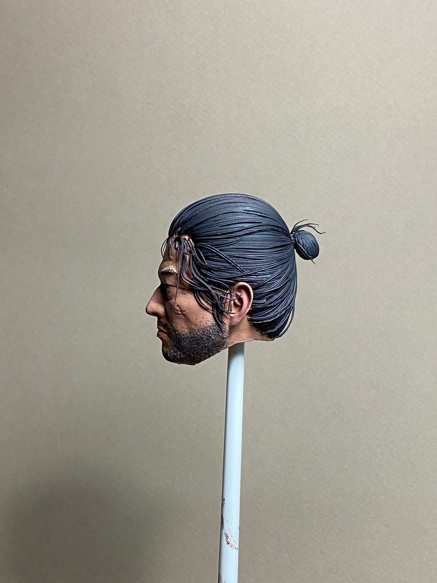 sixth scale samurai head Jin Sakai 3D model 3D printable | CGTrader