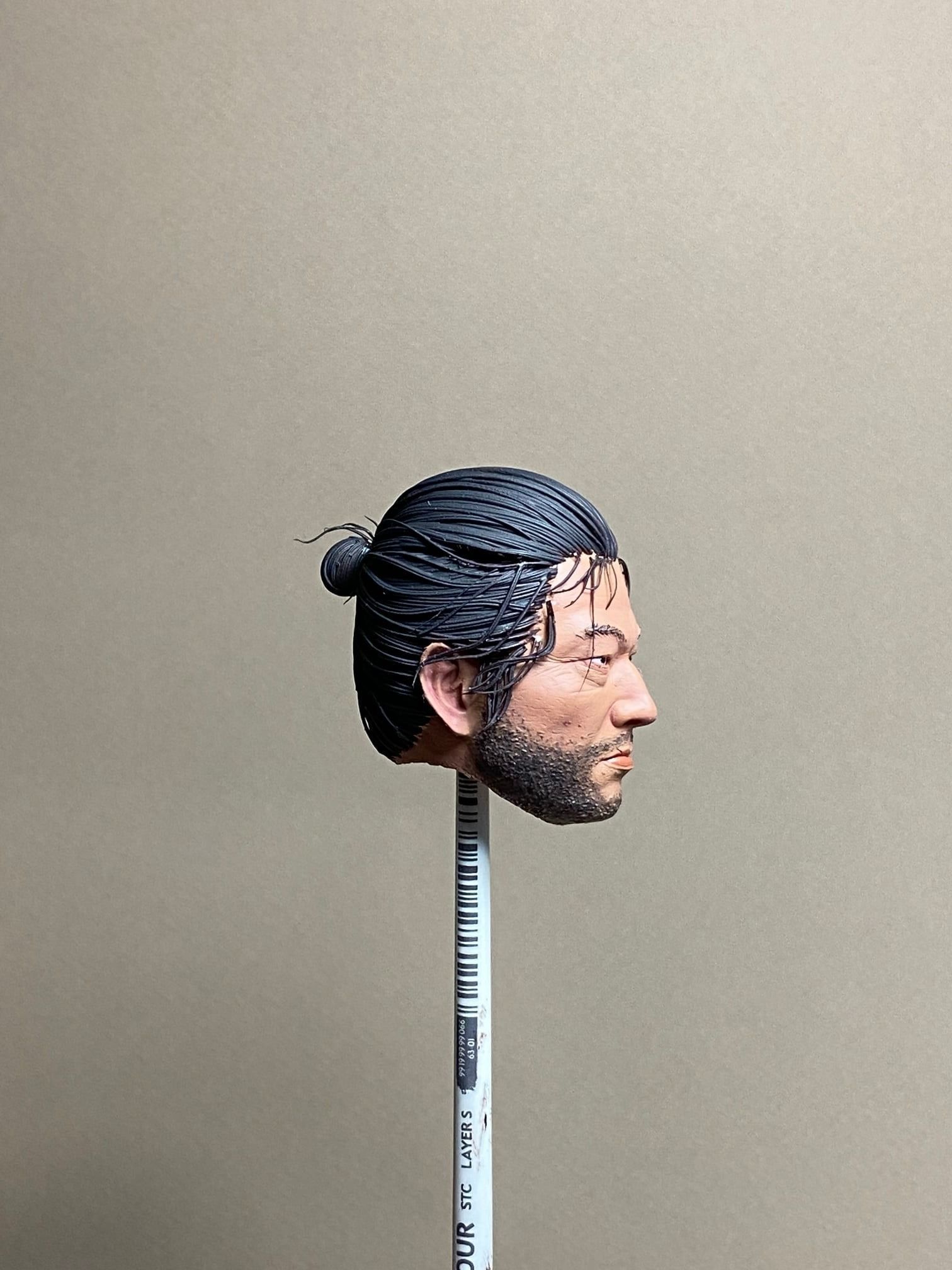 sixth scale samurai head Jin Sakai 3D model 3D printable | CGTrader