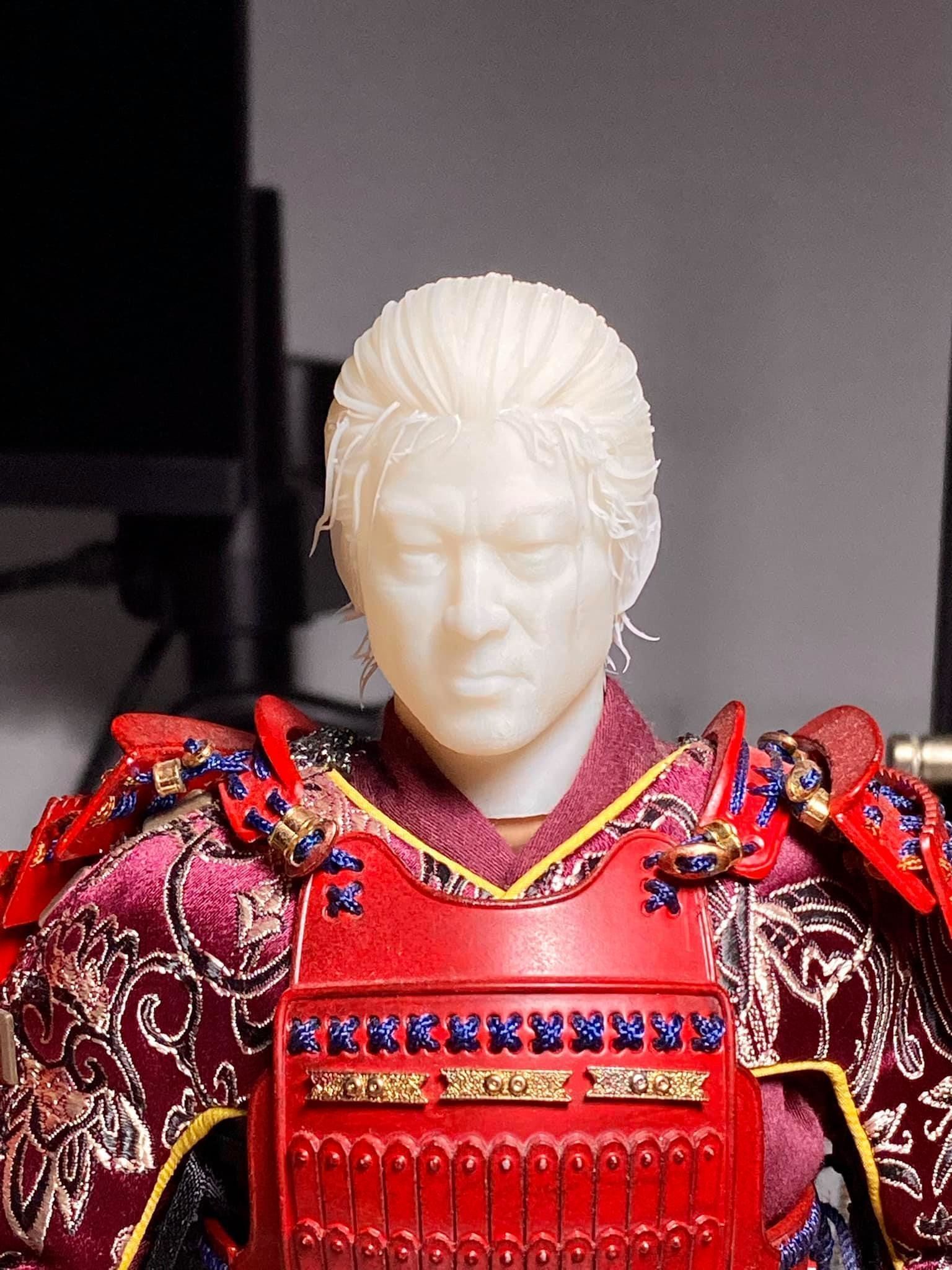 sixth scale samurai head Jin Sakai 3D model 3D printable | CGTrader