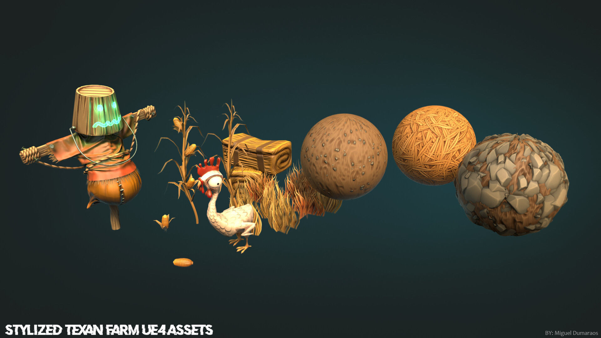 3D model Stylized Farm VR / AR / low-poly rigged | CGTrader