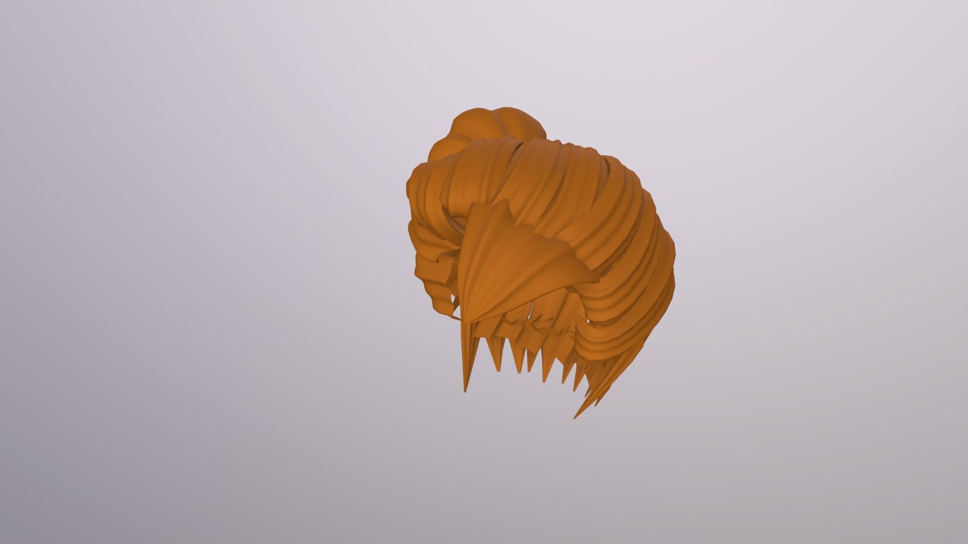 3D model Stylize Female Hair with Blender curve VR / AR / low-poly ...