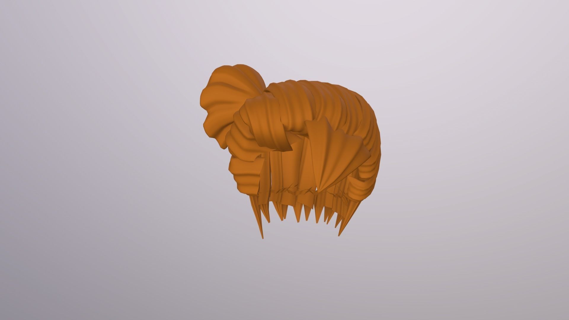 3D model Stylize Female Hair with Blender curve VR / AR / low-poly ...