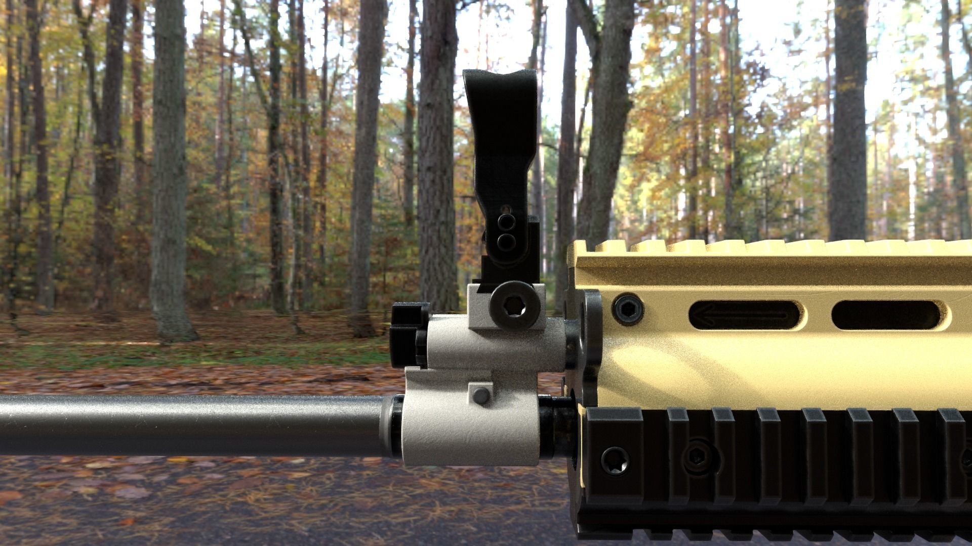 FN SCAR 17S NRCH 3D model | CGTrader