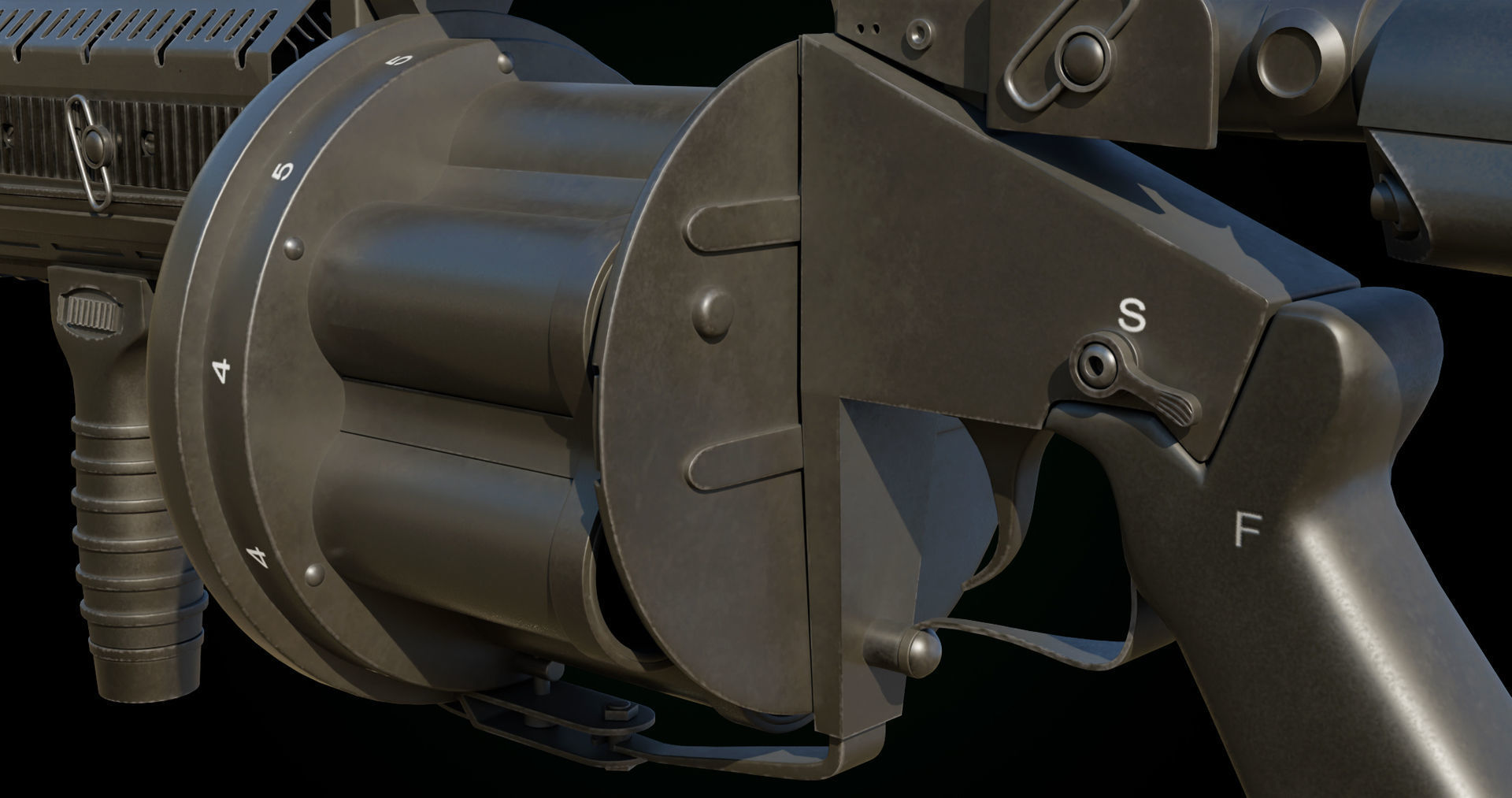 Collection of Grenade Launcher Gun All PBR Textures Included | CGTrader