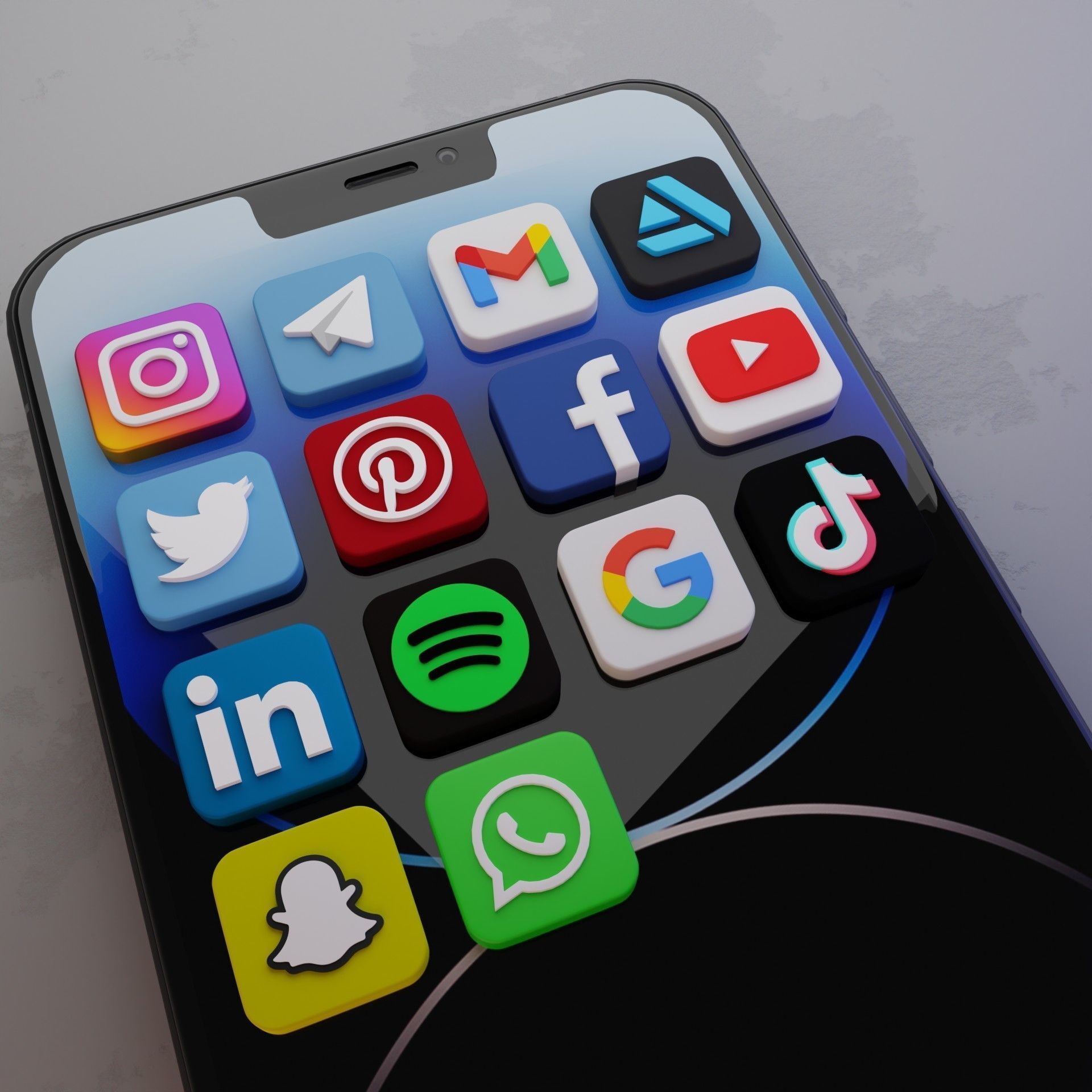 Apps Icons 3D model | CGTrader