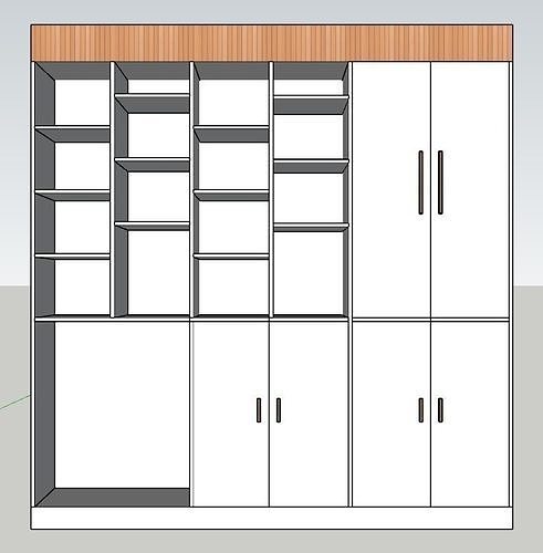 LONG CABINET free 3D model | CGTrader
