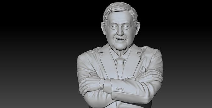 Amlo - Andrez Manuel Lopez Obrador - President of Mexico 3D model 3D ...