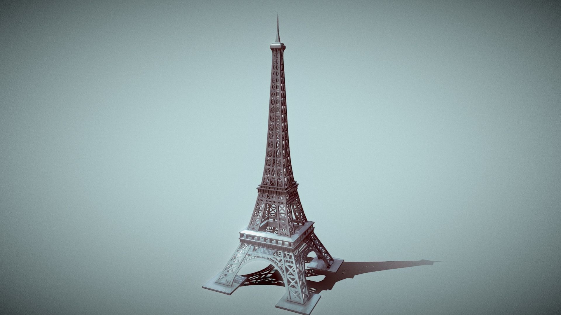 3D model Eiffel Tower VR / AR / low-poly | CGTrader