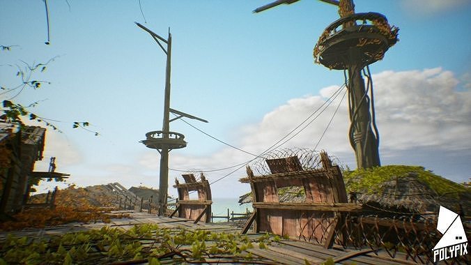 3D model Slum Island VR / AR / low-poly rigged animated | CGTrader