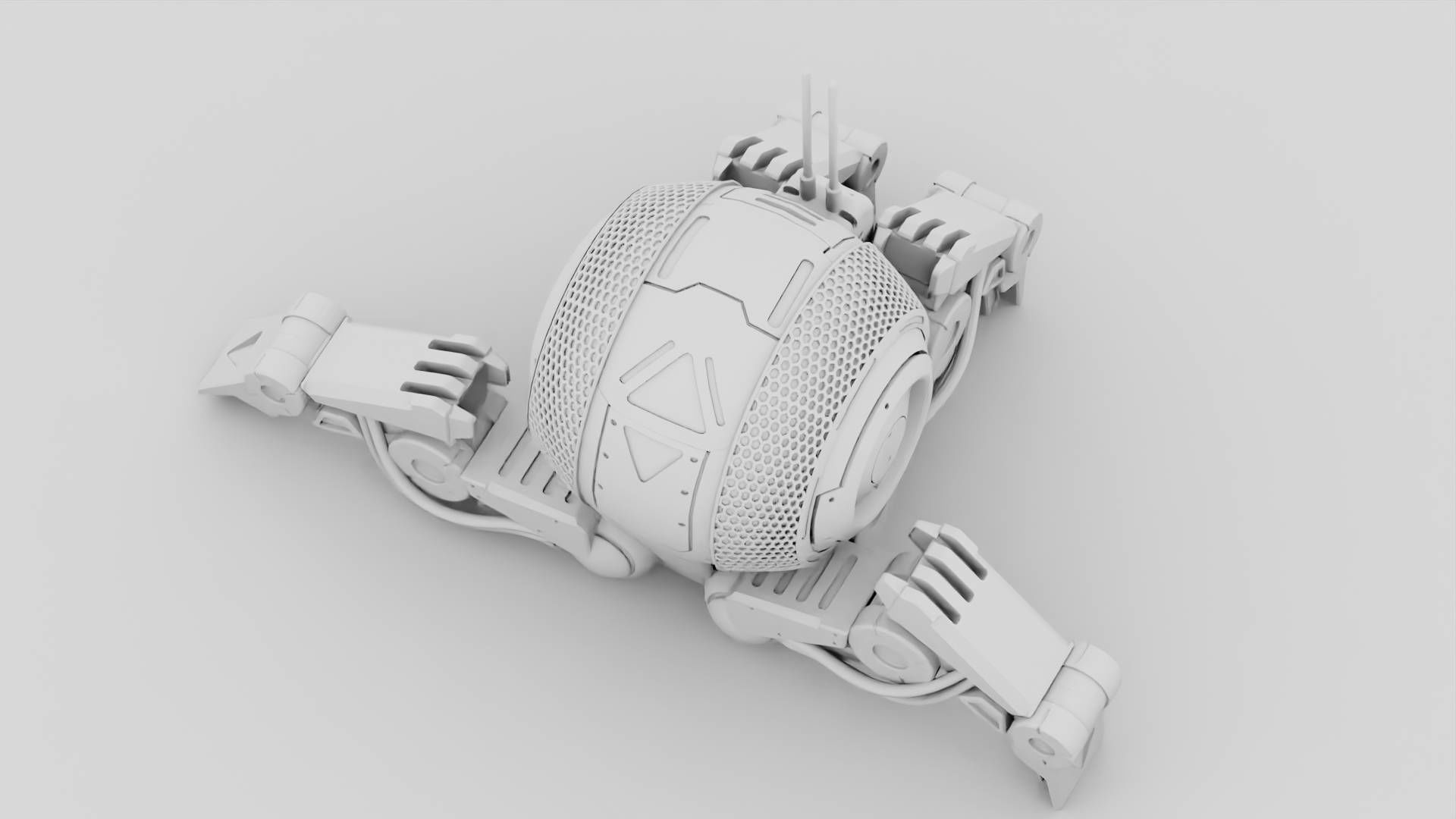 BATTLE DROID IRA rigged animated 3D model animated rigged | CGTrader