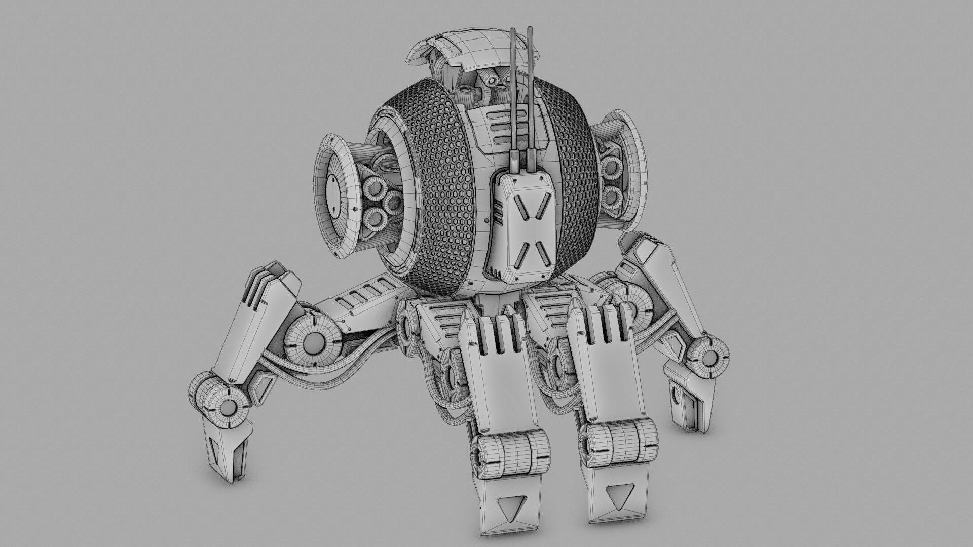 BATTLE DROID IRA rigged animated 3D model animated rigged | CGTrader