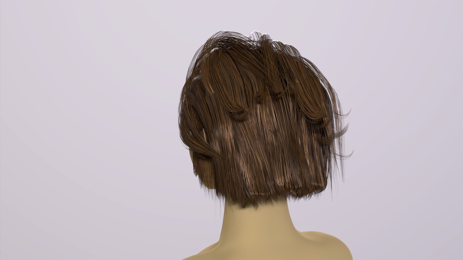 Real-time Female Hair Card with Texture under 21 k Tris 3D model | CGTrader