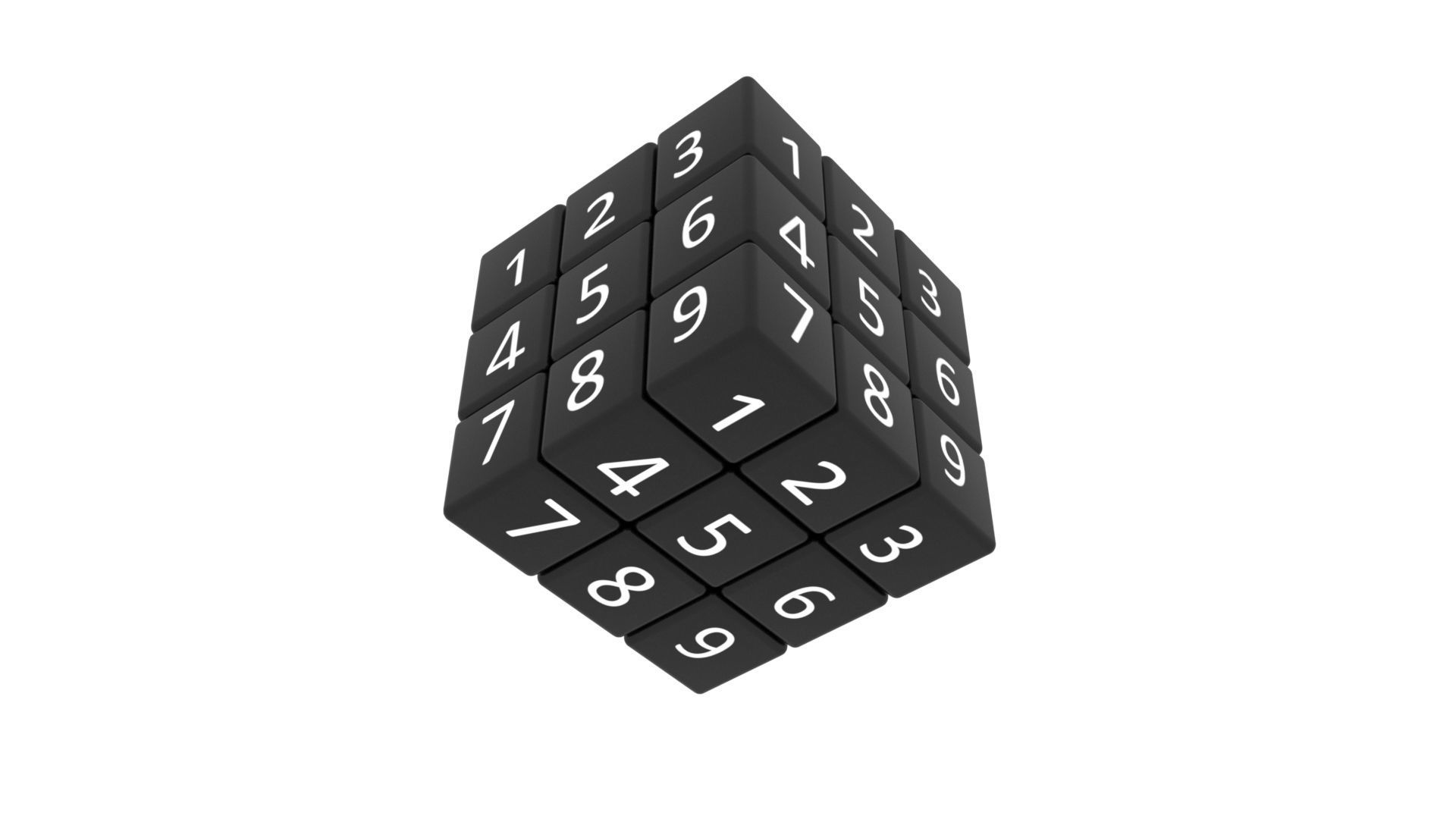 Sudoku Cube 3D model | CGTrader