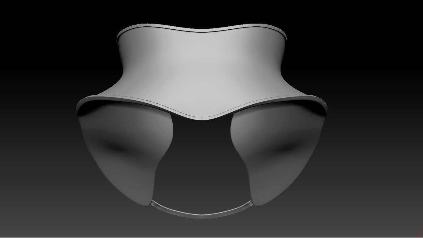 High-poly model Neck armor 3D model | CGTrader