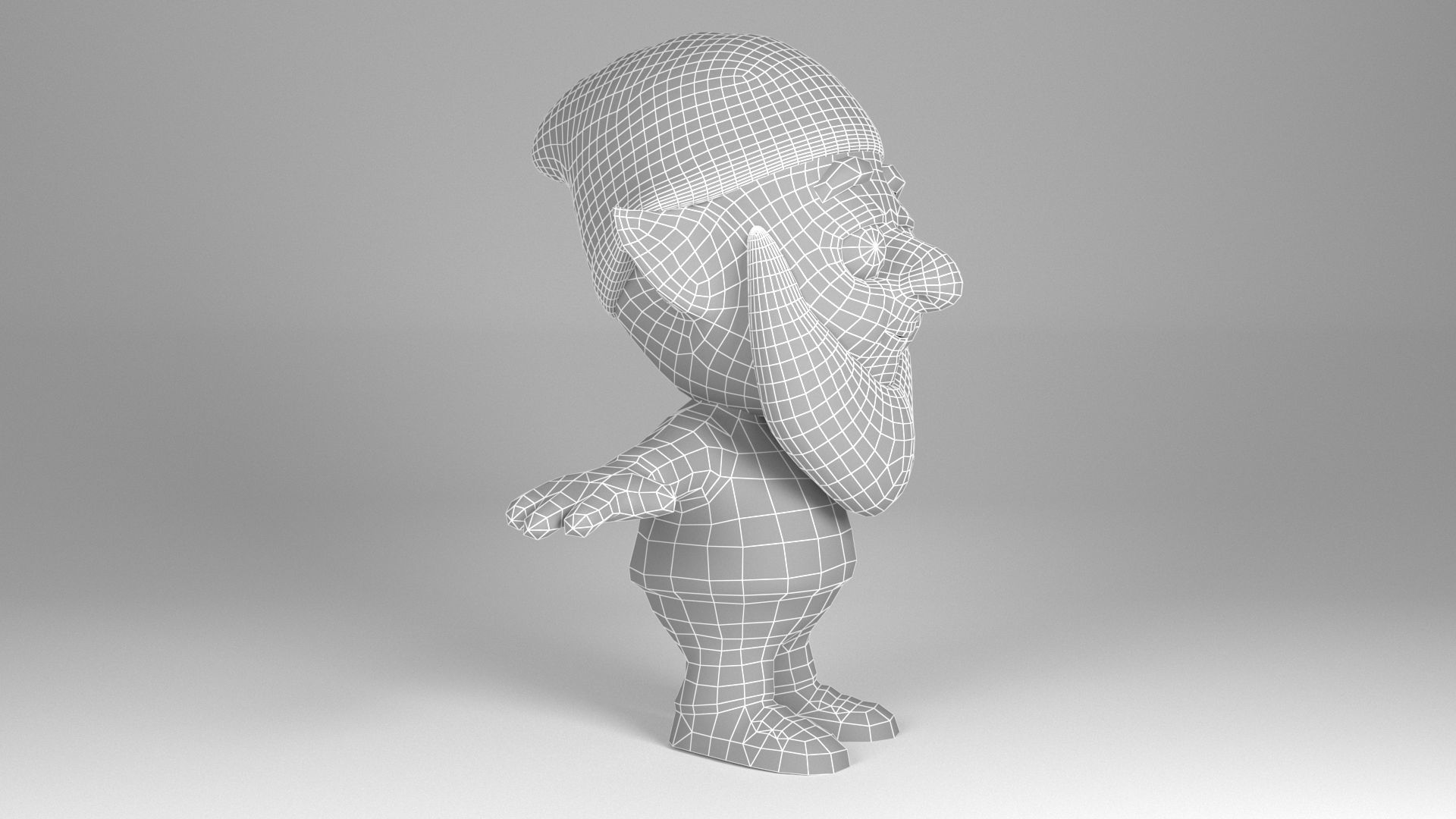 3D model Bearded Dwarf model VR / AR / low-poly | CGTrader